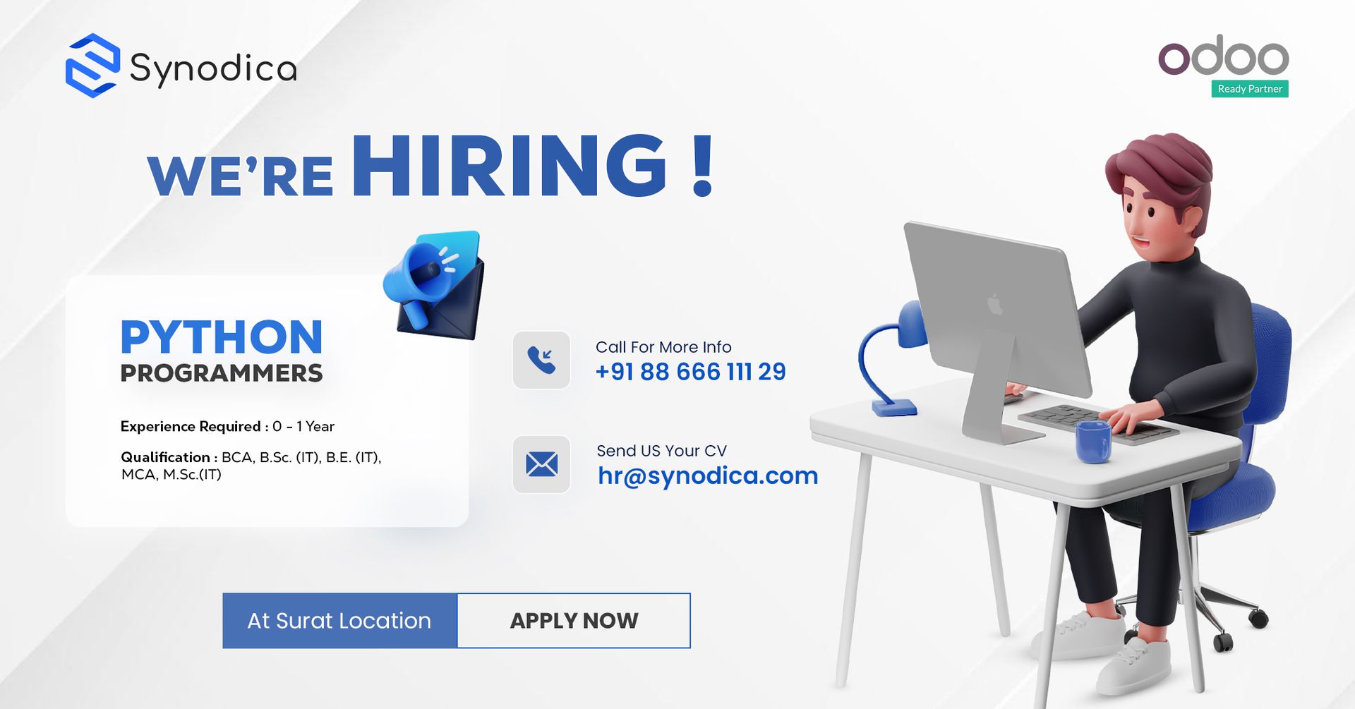 We are Hiring Python Developers | Synodica
